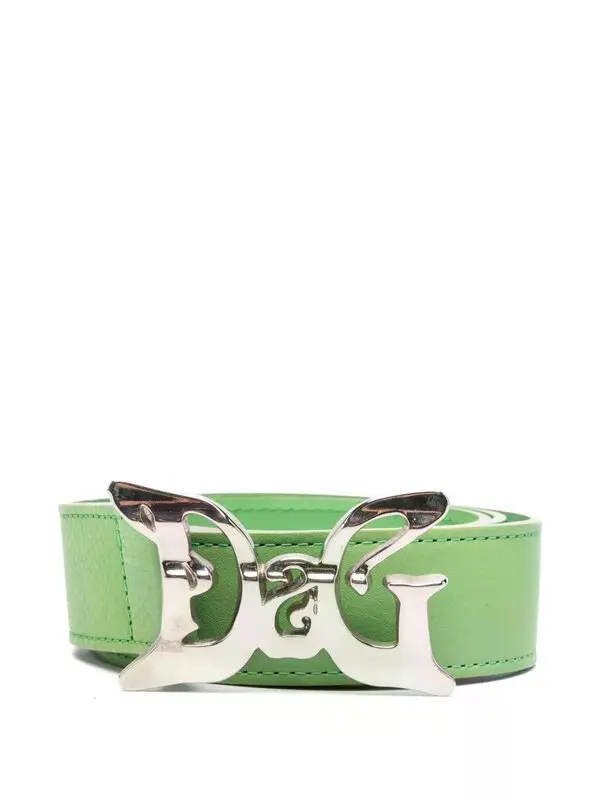 Dolce & Gabbana 2000s Logo-buckle Belt - Green