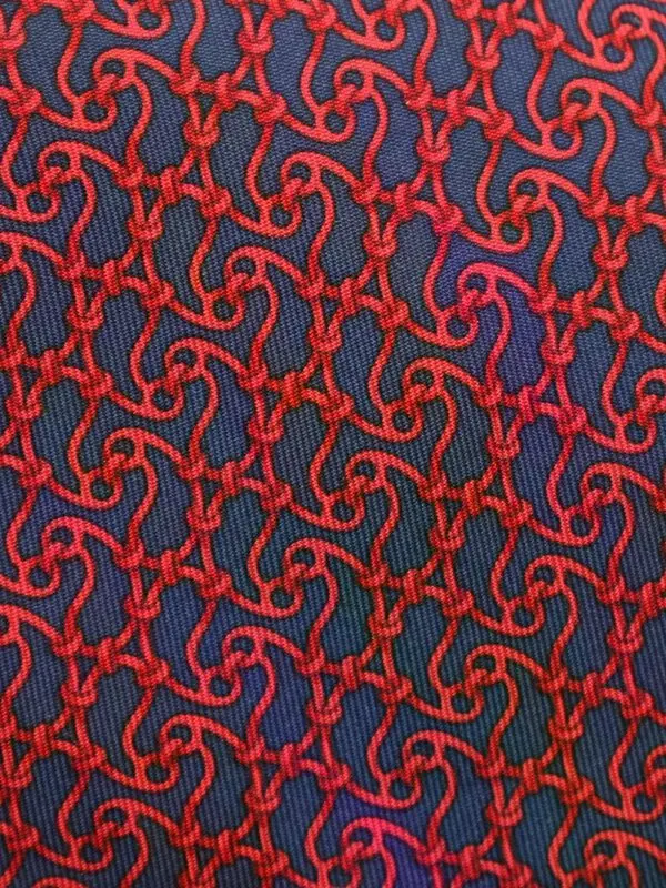 Hermès Patterned Silk Tie