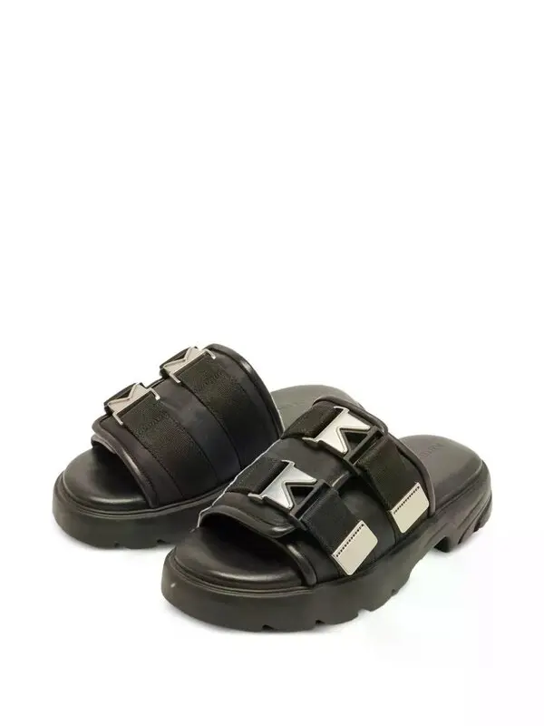 Bottega Veneta Flash Bomber Buckle-detailed Sandals - Black