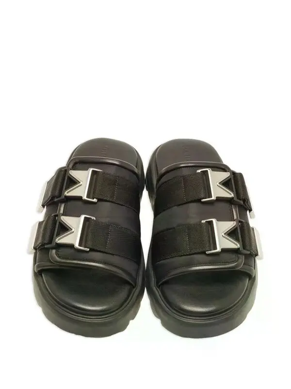 Bottega Veneta Flash Bomber Buckle-detailed Sandals - Black