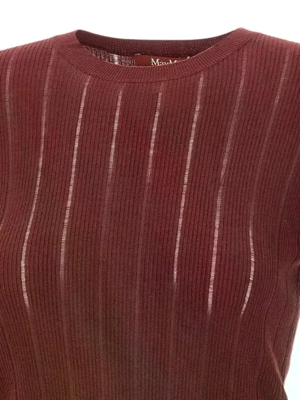 Max Mara Ragno Maxi-ribbed Semi-sheer Sweater