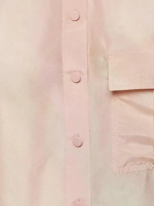 Zimmermann Halliday Manstyle Silk Shirt - Pink