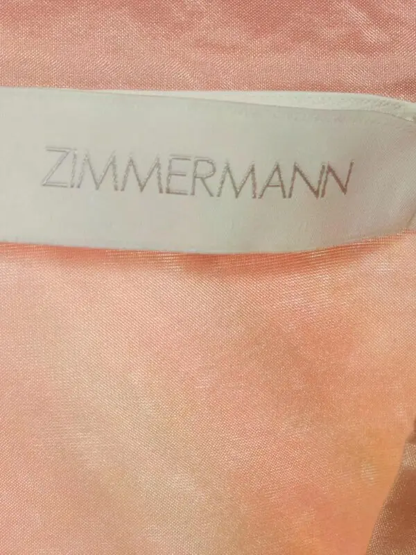 Zimmermann Halliday Manstyle Silk Shirt - Pink