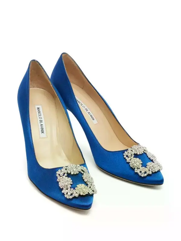 Manolo Blahnik Hangisi Buckle Pumps