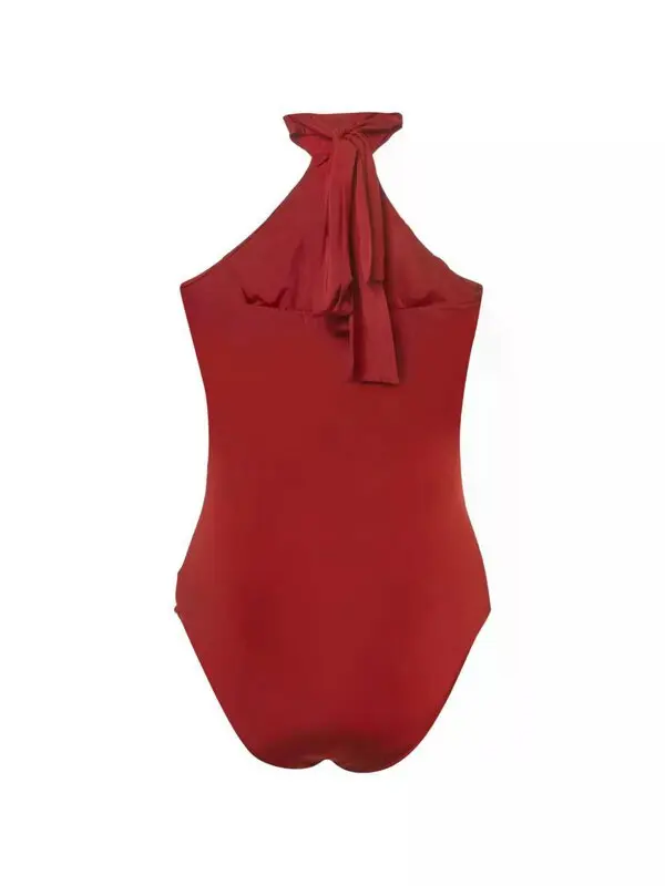 Magda Butrym Halter Bodysuit With Floral Appliqu