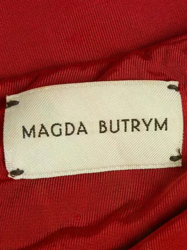 Magda Butrym Halter Bodysuit With Floral Appliqu