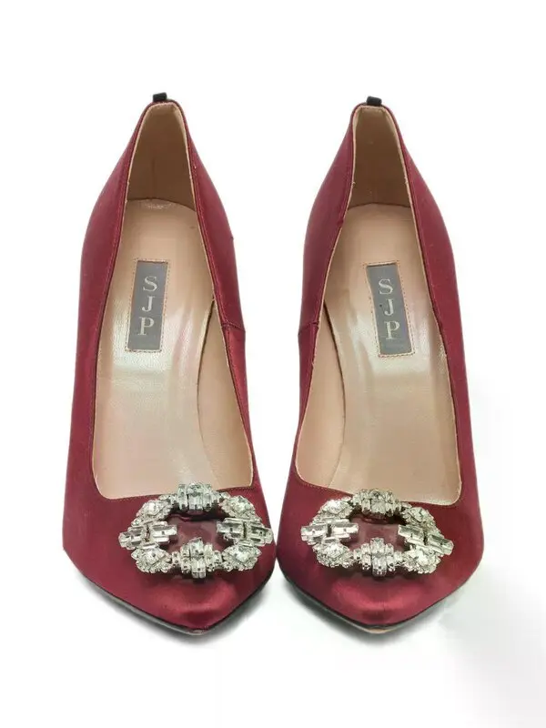 Sjp By Sarah Jessica Parker Crystal-embellished Stiletto Pumps - Red
