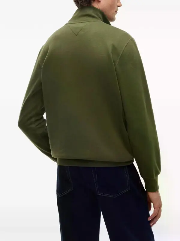 Tommy Hilfiger Quarter-zip Logo-embroidered Sweater