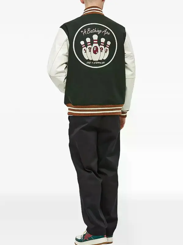 A BATHING APE X End. Bowling Pins Bomber Jacket