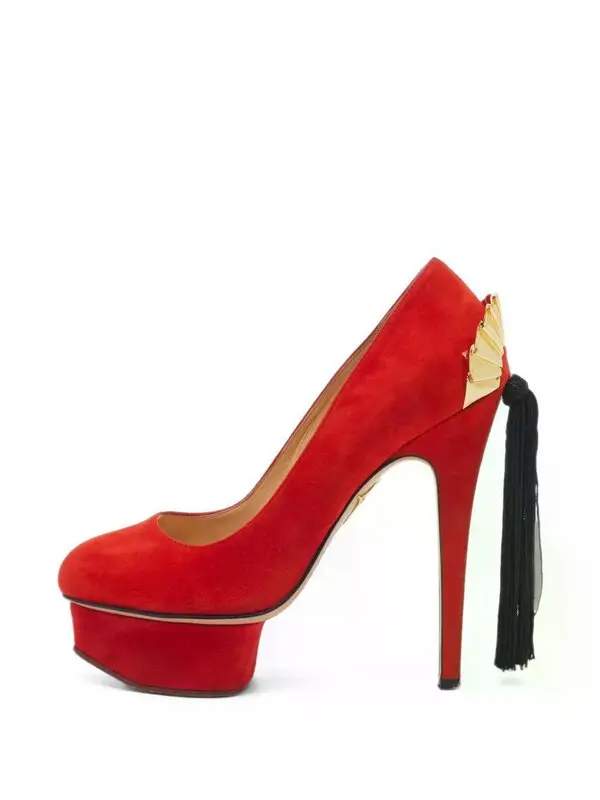 CHARLOTTE OLYMPIA Dolly Platform Pumps - Red
