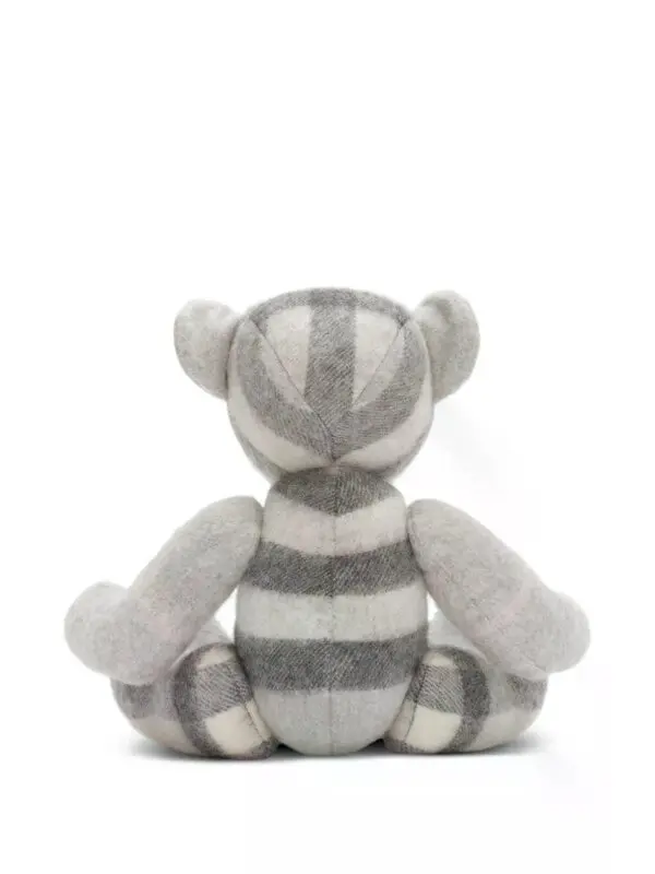 Burberry Check Cashmere Thomas Bear - Grey