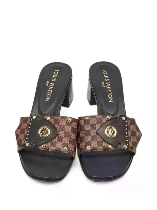 LOUIS VUITTON Lock It Pop Monogram Sandals