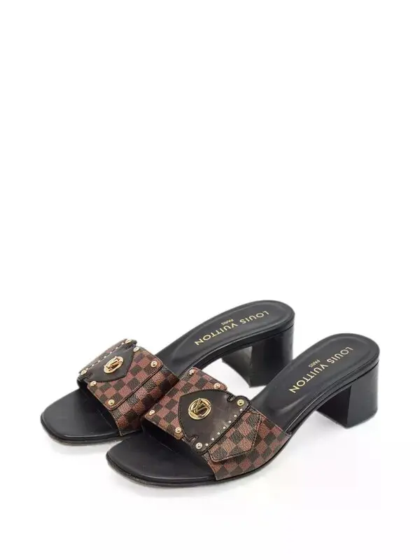 LOUIS VUITTON Lock It Pop Monogram Sandals