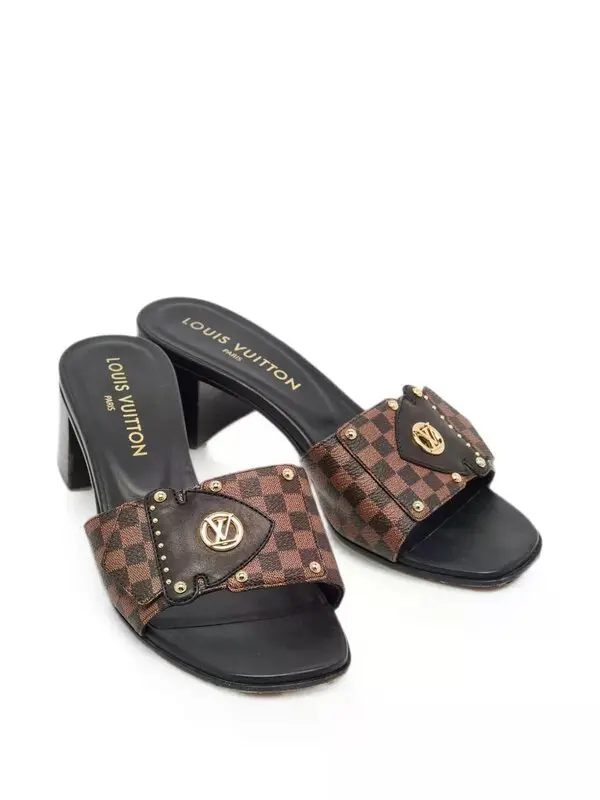 LOUIS VUITTON Lock It Pop Monogram Sandals