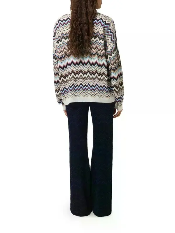 Missoni Zigzag Knit V-neck Cardigan