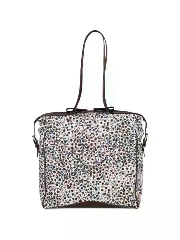 Dries Van Noten Printed Canvas Tote Bag - White