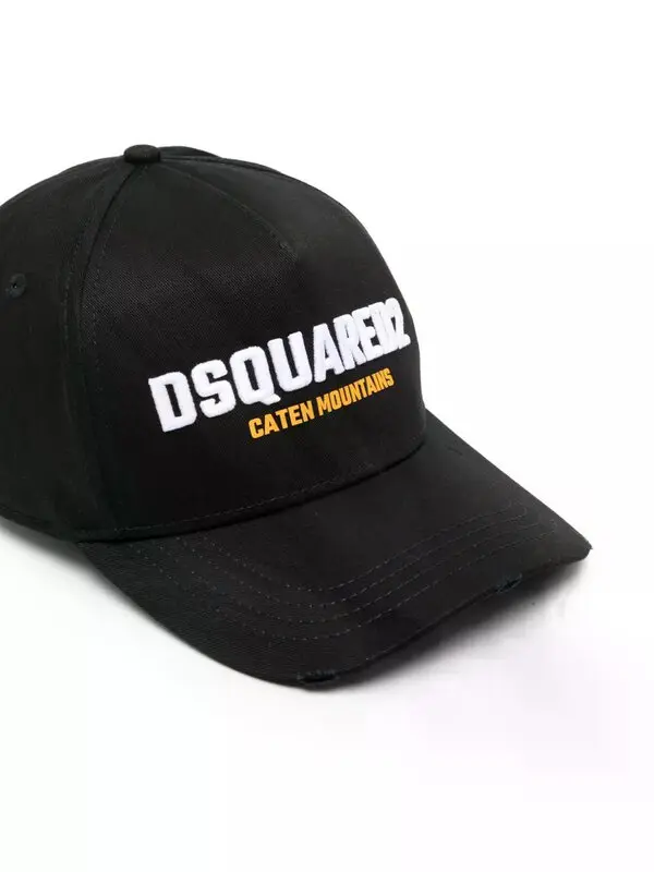 Dsquared2 Embroidered Baseball Cap - Black