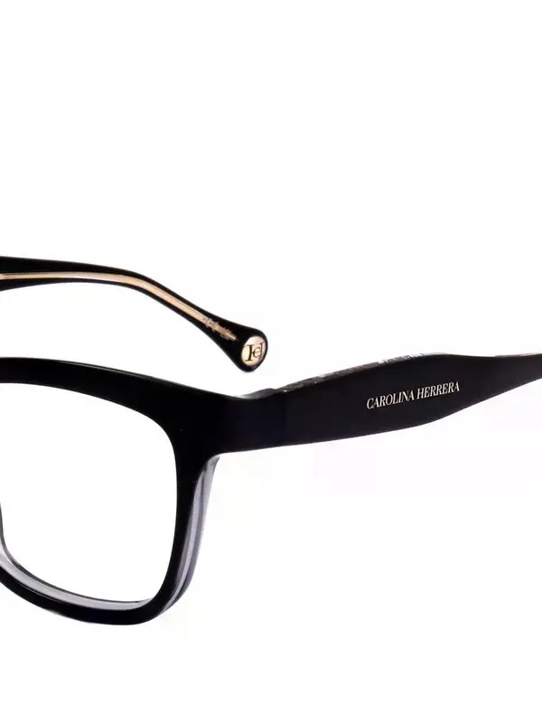 Carolina Herrera Logo-print Square-frame Glasses