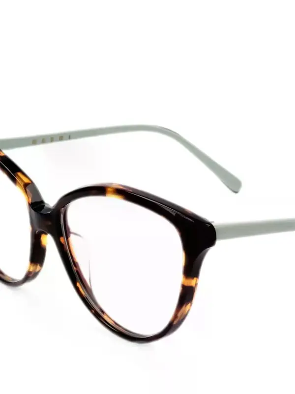 Marni Tortoiseshell Cat Eye Eyeglasses - Brown