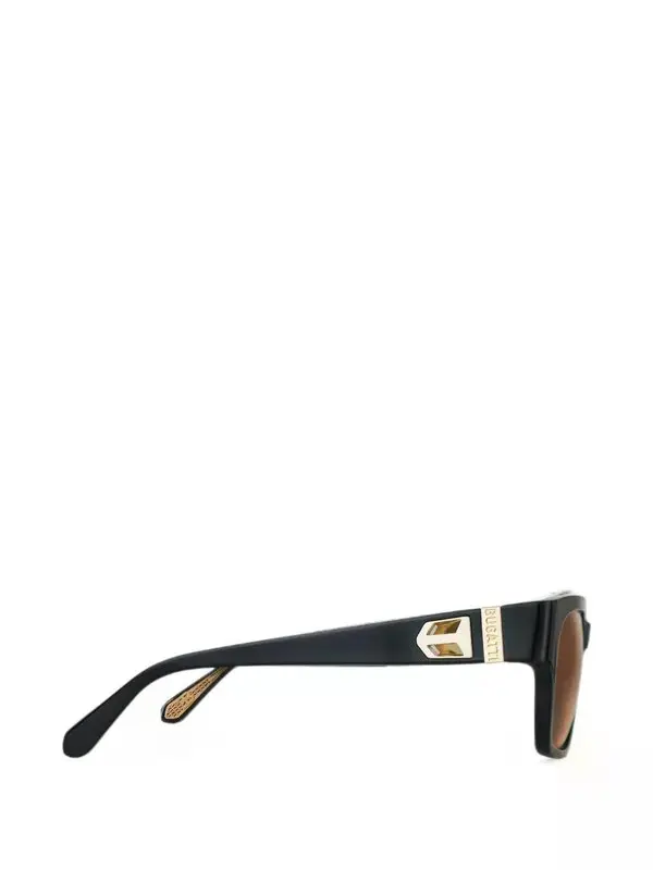 BUGATTI Logo-plaque Square-frame Sunglasses