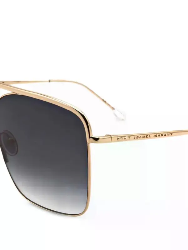 Isabel Marant Double-bridge Geometric-frame Sunglasses