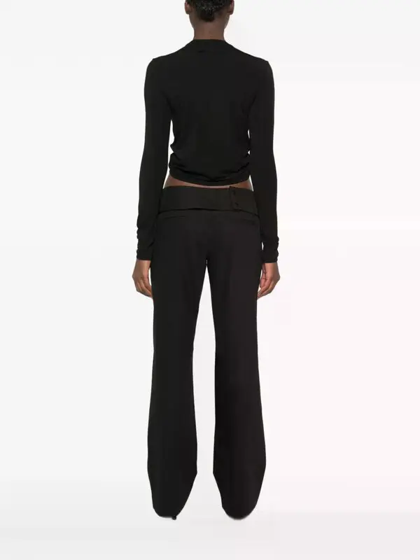 JEAN PAUL GAULTIER Leather-tag Long-sleeve Top