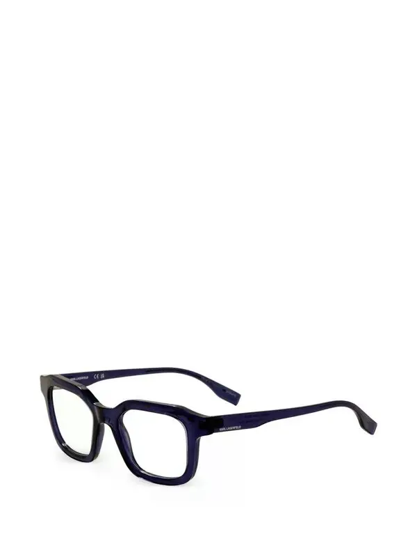 Karl Lagerfeld Geometric Frame Eyeglasses - Blue
