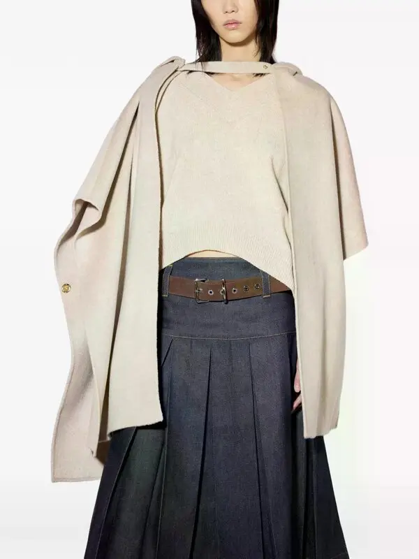 Liviana Conti Hooded Cape Coat