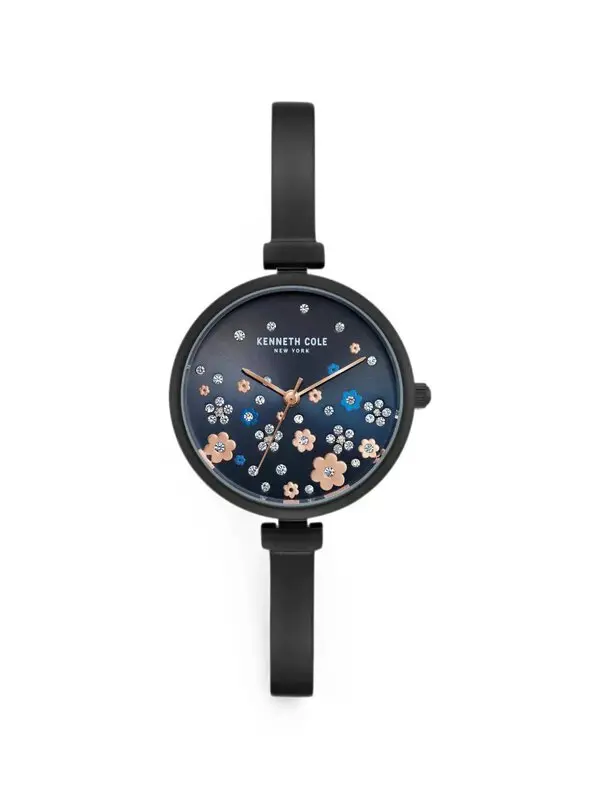 KENNETH COLE Floral-embellished 32mm Watch