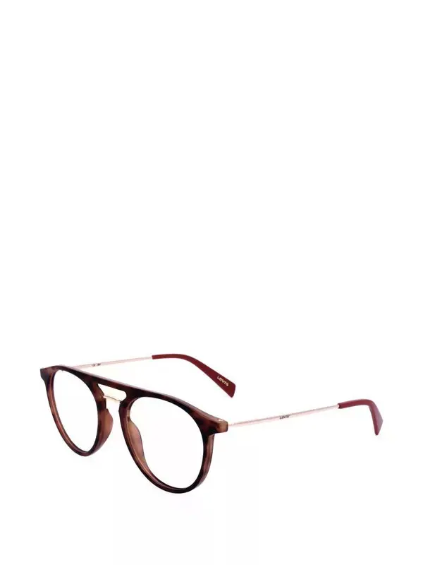 LEVI'S Tortoiseshell Round Frame Eyeglasses