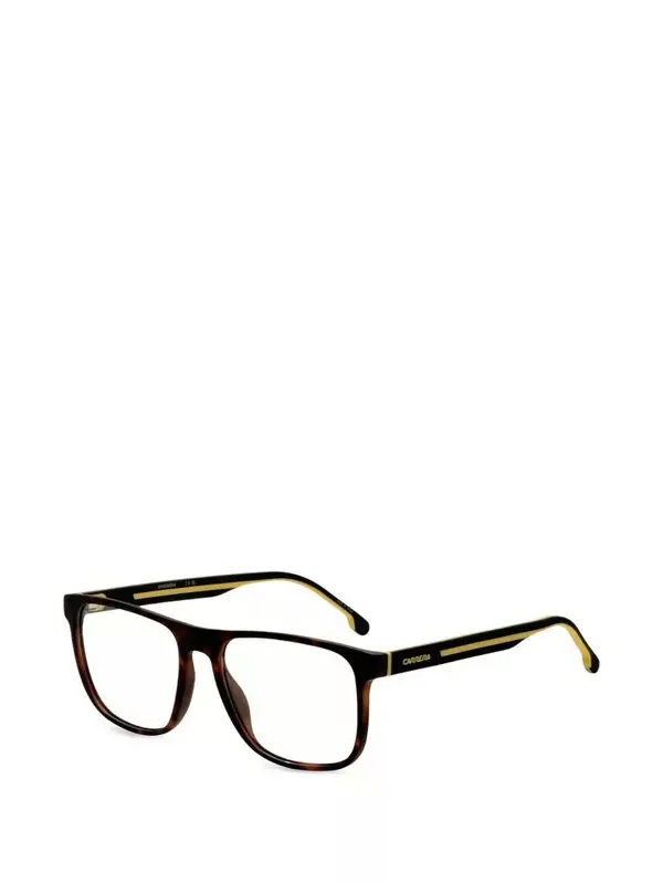 Carrera Eyewear Tortoiseshell-effect Rectangle-frame Eyeglasses - Black