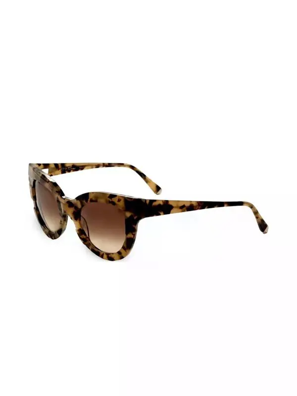 TURA Christy Cat-eye Frame Sunglasses - Brown