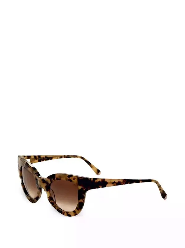 TURA Christy Cat-eye Frame Sunglasses - Brown