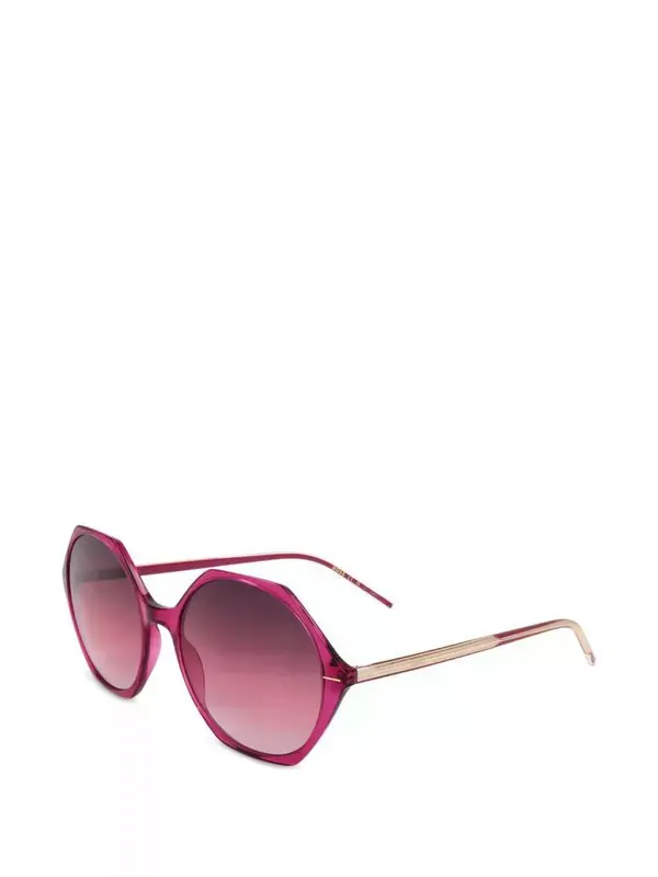 BOSS Geometric Frame Sunglasses