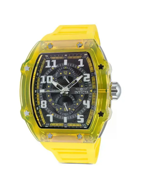 INVICTA Racing Tonneau .5mm Watch - Black