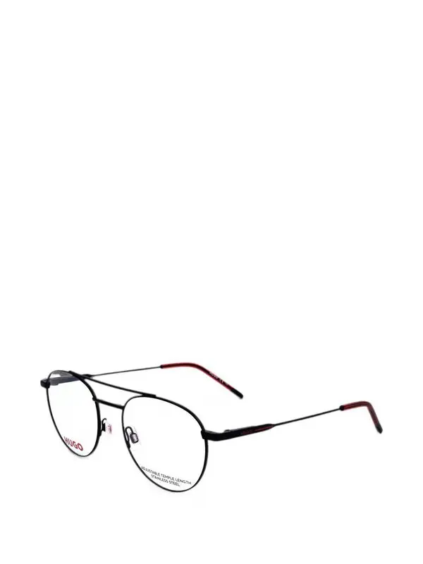 BOSS Double-bridge Pilot-frame Glasses
