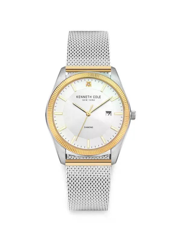 KENNETH COLE Classic Mesh-strap 41mm Watch