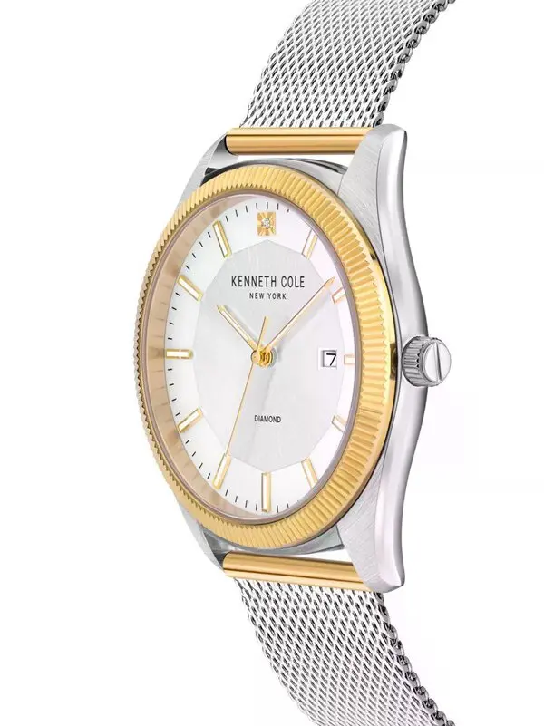 KENNETH COLE 41mm Mesh-strap Watch - Silver