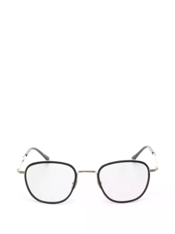 Garrett Leight Griffith Ii Engraved Detail Eyeglasses - Black
