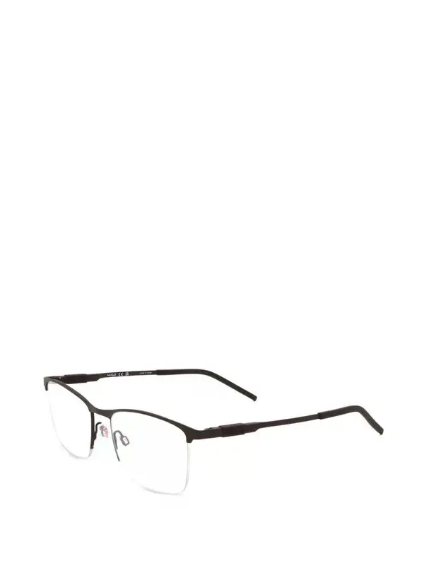BOSS Matte Finish Rectangle Eyeglasses - Brown