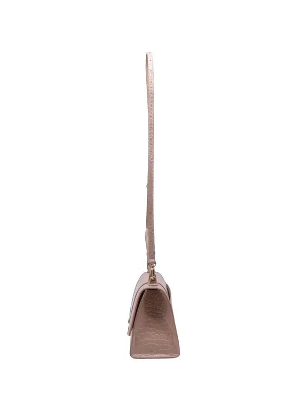 Balenciaga Hourglass Croc-embossed Handbag