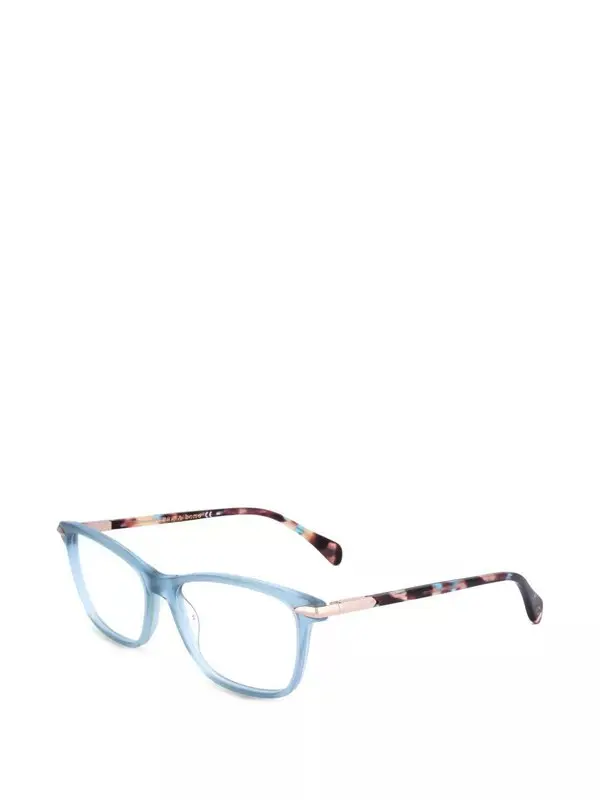 Rag & Bone Rectangle Frame Eyeglasses - Blue