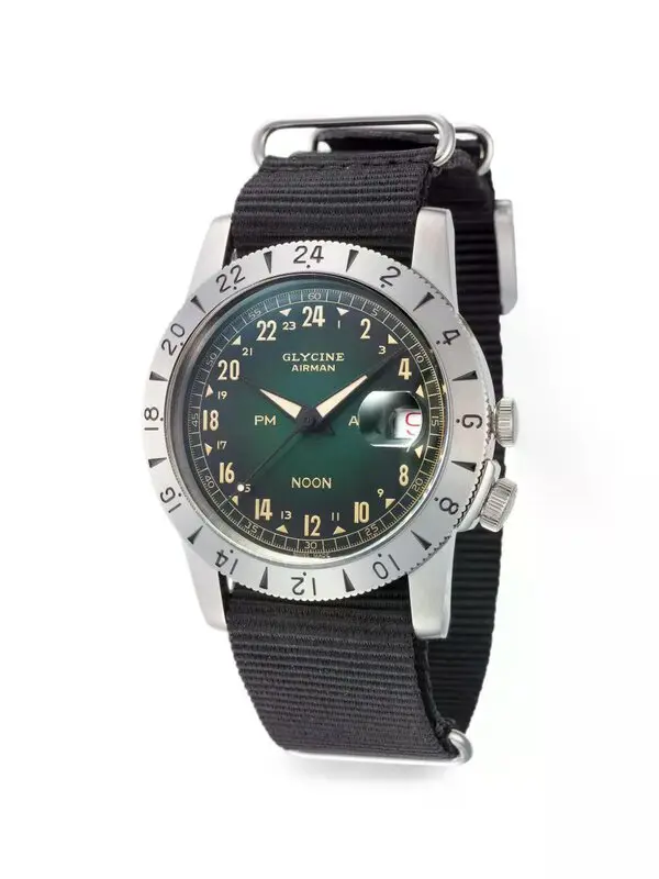 GLYCINE Airman Noon 40mm Watch - Green