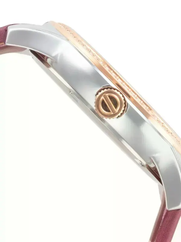 KENNETH COLE Crystal-embellished Bezel 36mm Watch