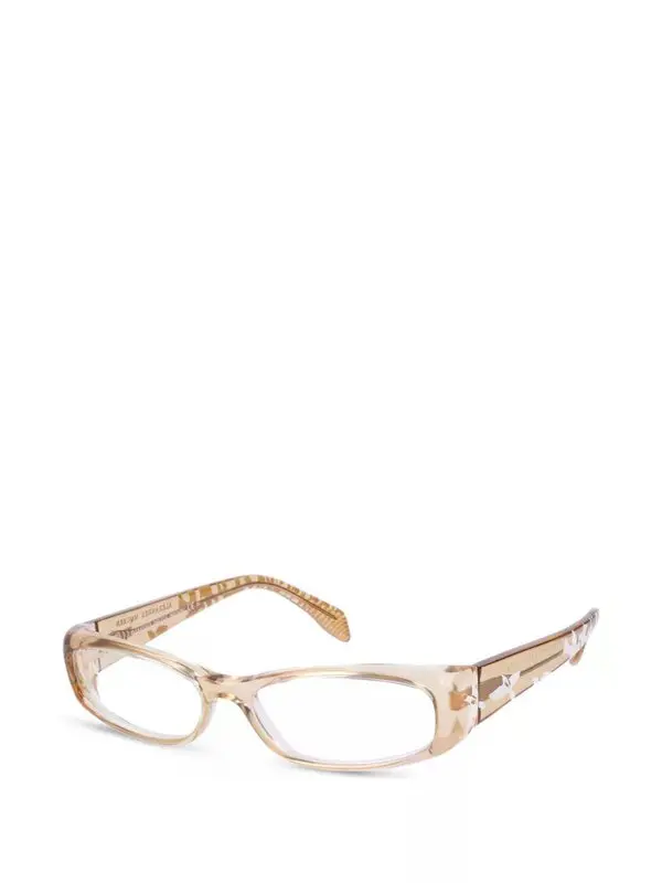 Alexander McQueen Bird-motif Rectangle-frame Glasses