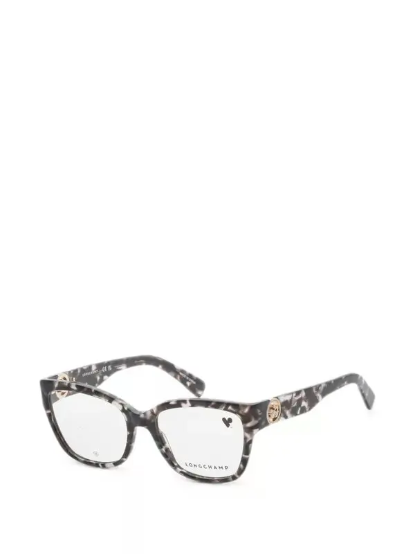 Longchamp Tortoiseshell-effect Square-frame Glasses