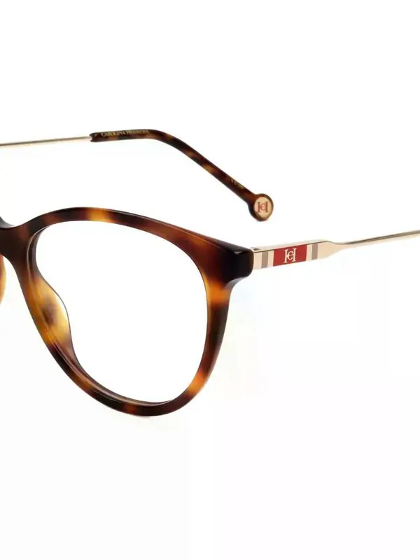 Carolina Herrera Cat Eye Eyeglasses With Tortoiseshell Frame