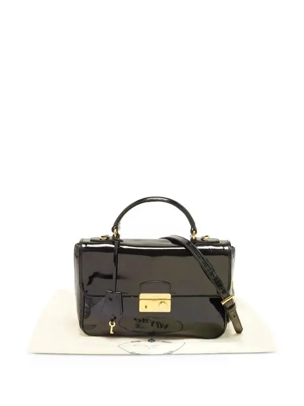 Dior Patent Leather Flap Tote Bag