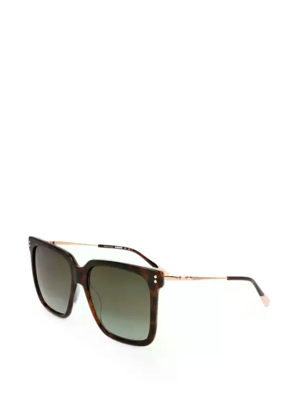 Missoni Tortoiseshell-effect Square-frame Sunglasses