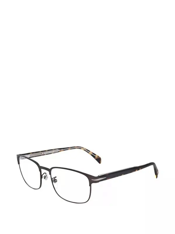 DB EYEWEAR BY DAVID BECKHAM Square Frame Glasses - Brown